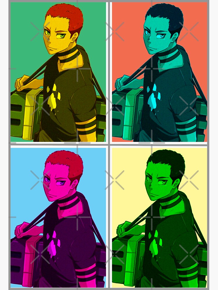 Pegatina «Vulcan Joseph Fire Force Enen No Shouboutai Anime RGB Diseño ...