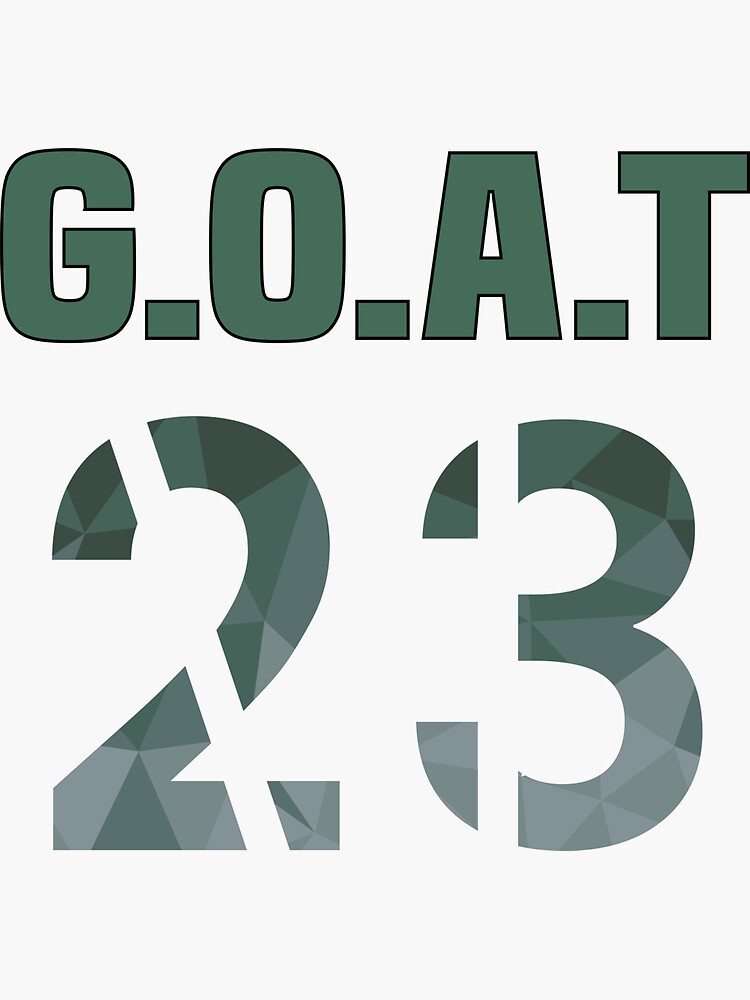 "Michael Jordan-G.O.A.T.23" Sticker for Sale by JEETlee | Redbubble