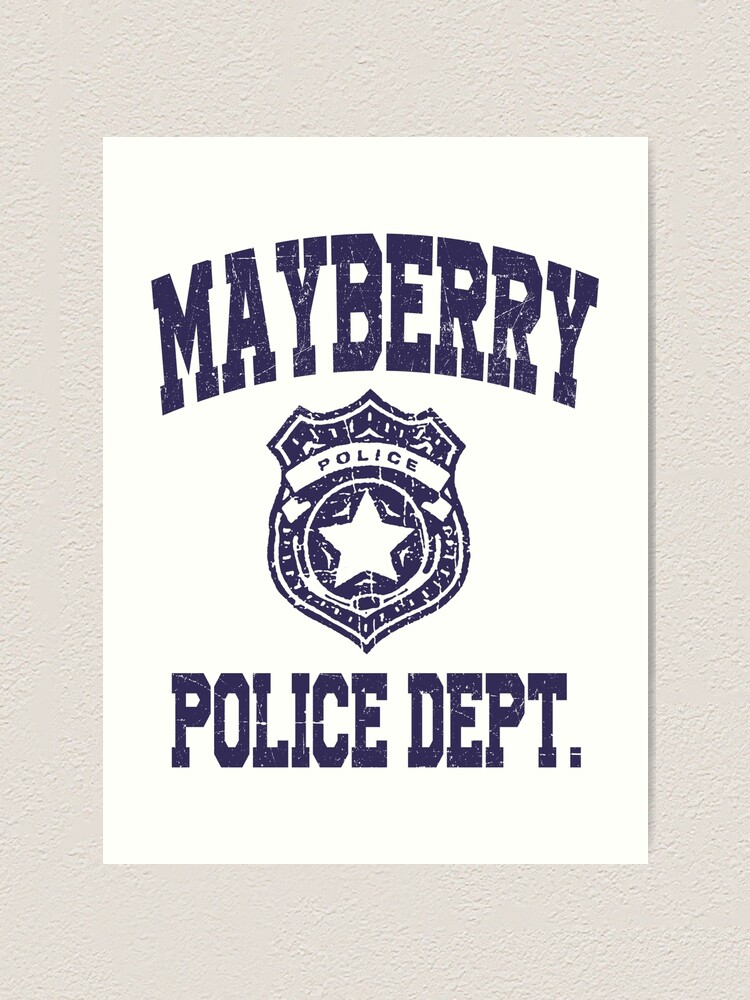 "The Andy Griffith Show Mayberry Police Department" Art Print by ...