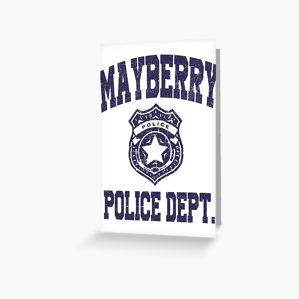 "The Andy Griffith Show Mayberry Police Department" Greeting Card for ...