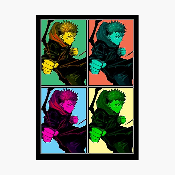 "Yuji Itadori Jujutsu Kaisen Anime RGB Mirror Design" Photographic ...