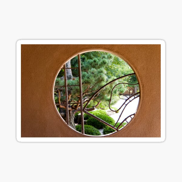 "Zen WIndow" Sticker by JohnGaffen | Redbubble