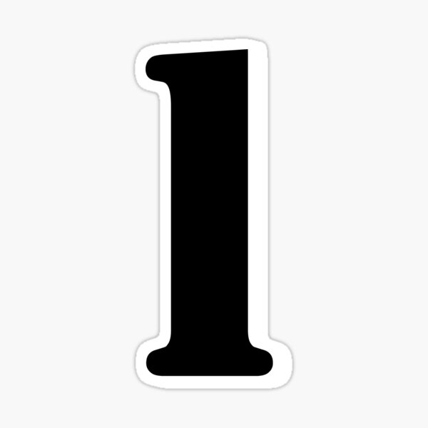 "Number One " Sticker for Sale by Adidit | Redbubble