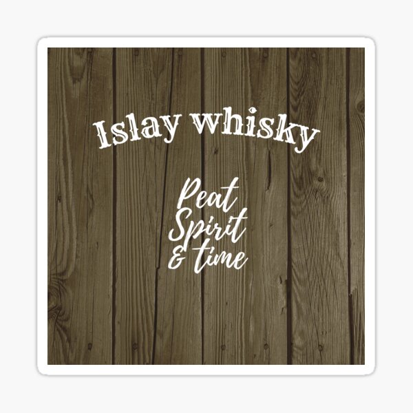"Whisky - Islay whisky cask inspired design" Sticker for Sale by ...