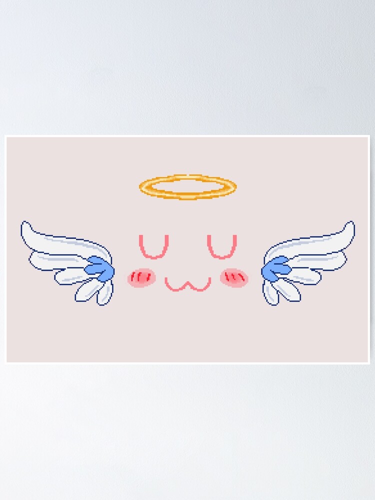 "Netter Engel UwU Pixel Art" Poster von pivee | Redbubble