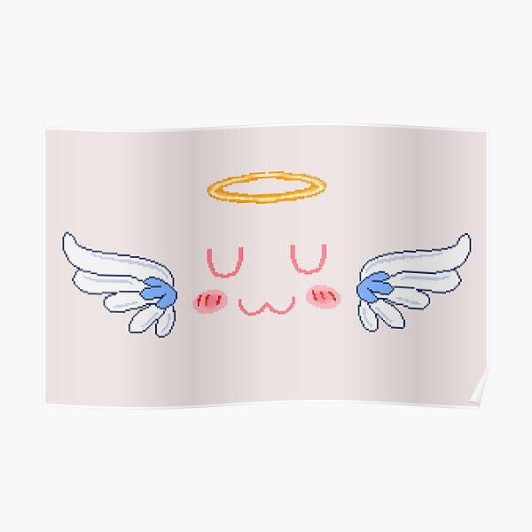 "Netter Engel UwU Pixel Art" Poster von pivee | Redbubble