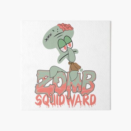 "zomb squidward zombie" Art Board Print by designertoukir | Redbubble