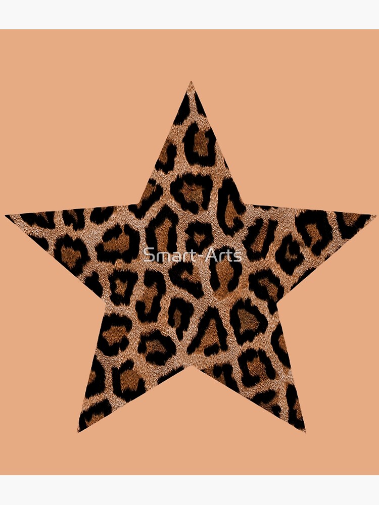 "Leopard Print Pattern Star Shape" Poster for Sale by Smart-Arts ...