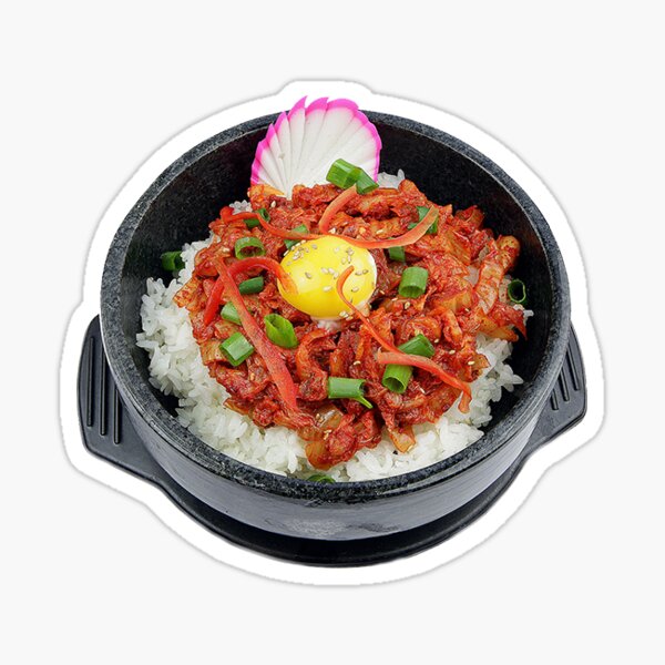 "bibimbap" Sticker for Sale by raychler-r | Redbubble