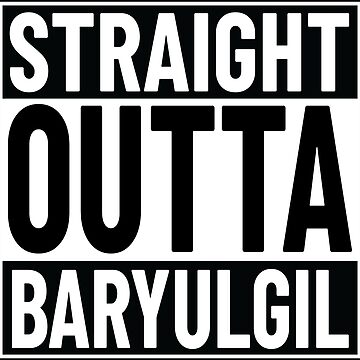 "Straight Outta Baryulgil" Sticker for Sale by Black-Arts | Redbubble