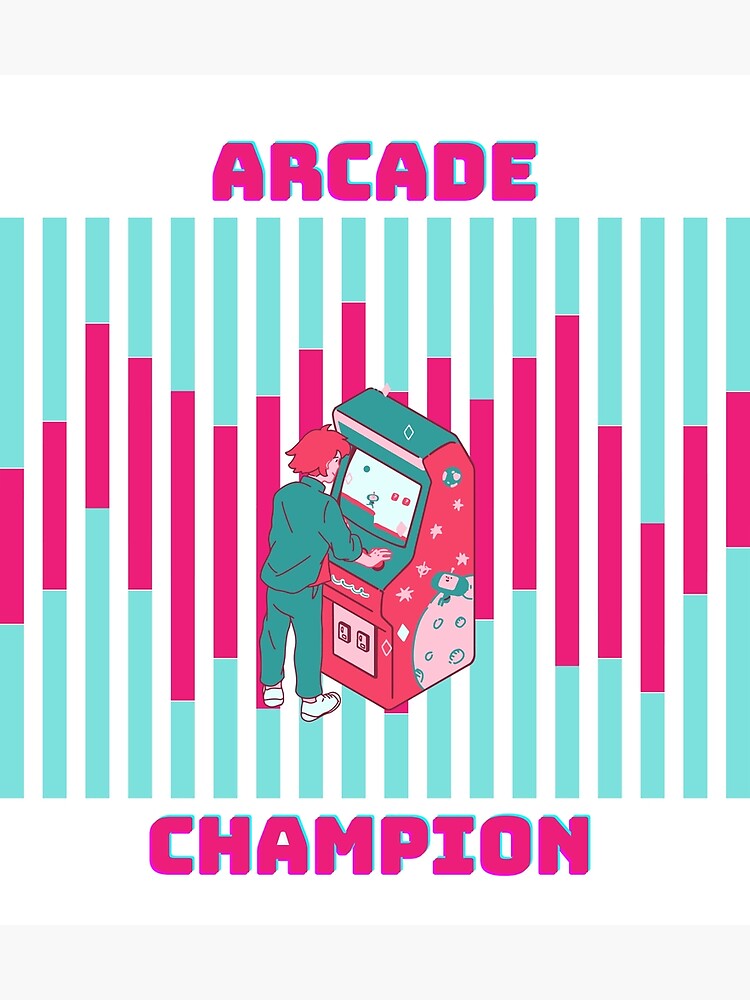 "Arcade Champion Vintage Gaming" Poster for Sale by NeshWorks | Redbubble