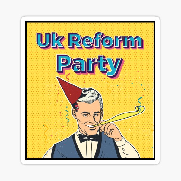 "Uk Reform Party" Sticker for Sale by roleshop | Redbubble