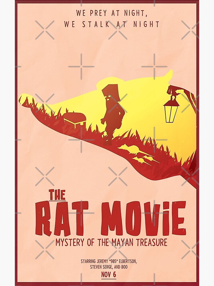 Póster «La rata de la película Póster» de Robert-Johnson | Redbubble