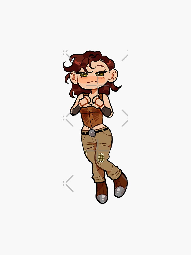 "Cute Chibi Cait | Fallout 4" Sticker for Sale by babezoi | Redbubble