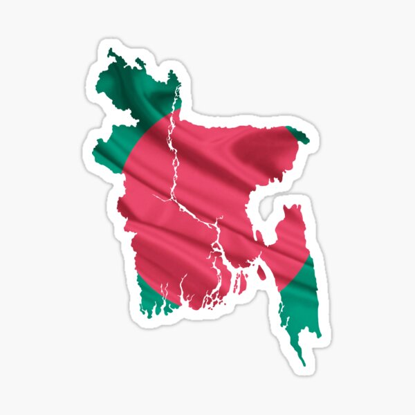 "Map of Bangladesh " Sticker for Sale by Absolutelygreat | Redbubble