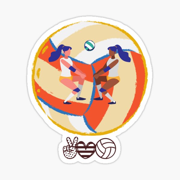 "volleyball" Sticker by DoraHappy | Redbubble