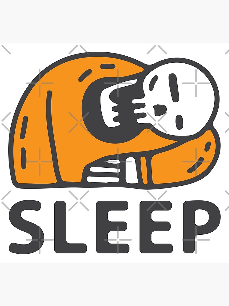 "Sleeping skull" Poster for Sale by Nurbaa | Redbubble