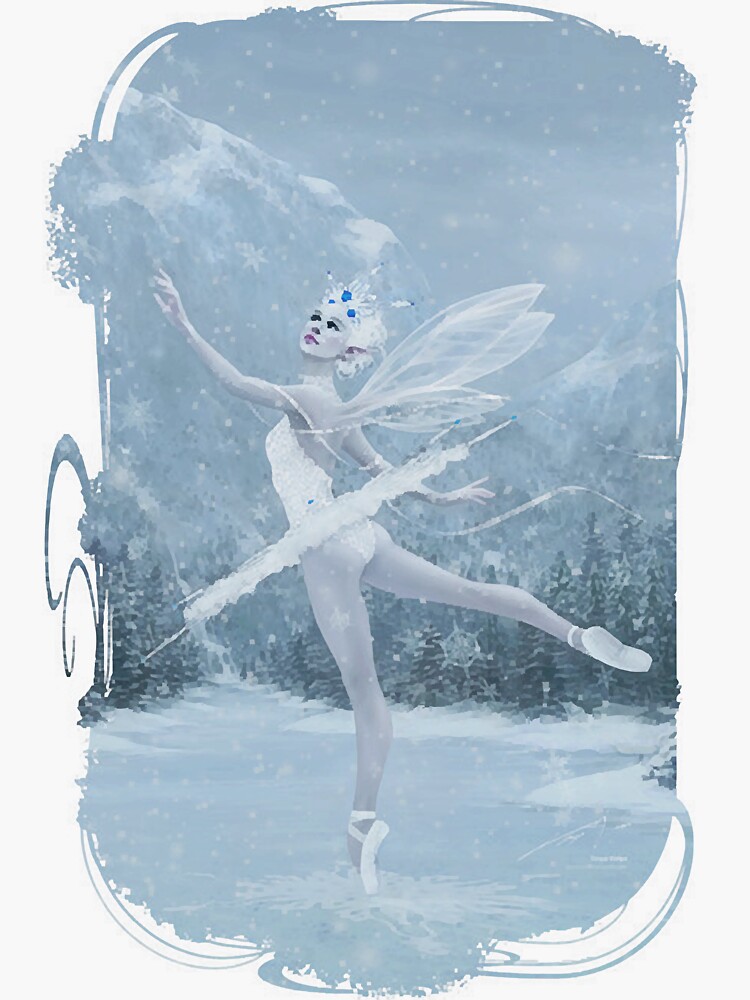 "Snow Dancer" Sticker for Sale by PhoebeSkemp | Redbubble