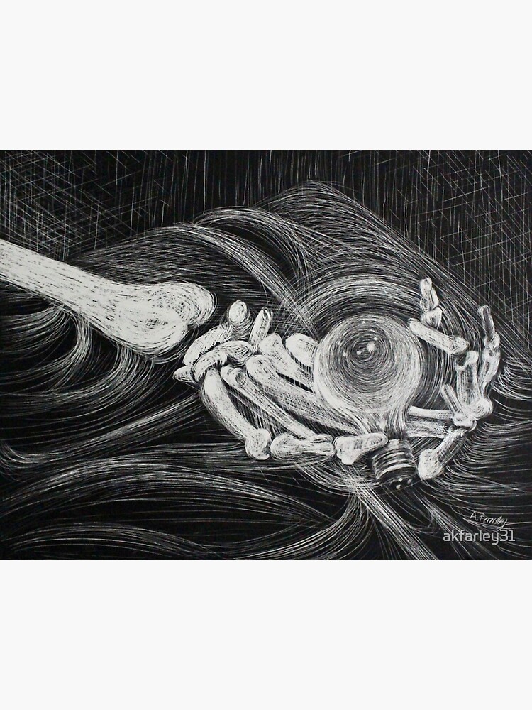 "Electrified - Skeleton Hand" Sticker by akfarley31 | Redbubble