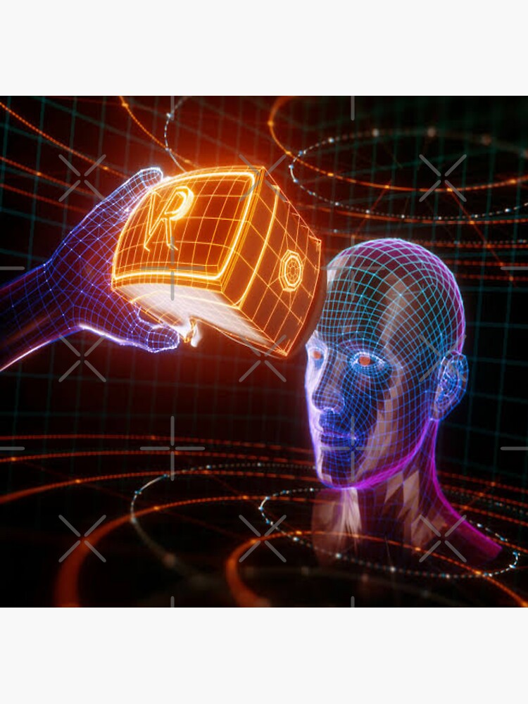 "Metaverse vr" Sticker by Mayurijuyal | Redbubble