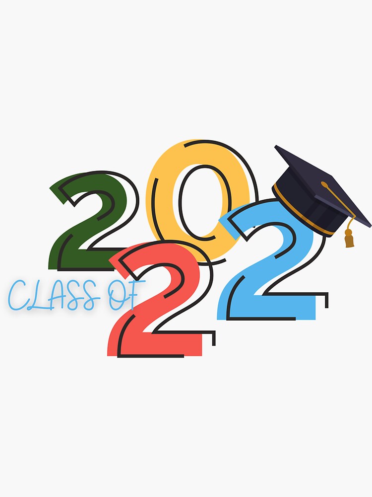 Sticker « la classe de 2022, chandail mignon de graduation d'université ...