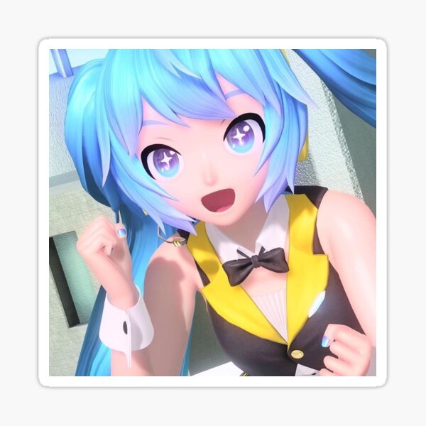 "miku project diva" Sticker for Sale by sickmaid | Redbubble