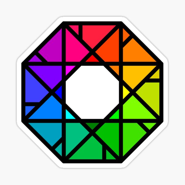 "Stylized Colour Wheel" Sticker by OriginalPoster | Redbubble