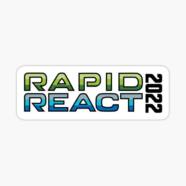 "FRC Rapid React" Sticker for Sale by cruzcreation | Redbubble