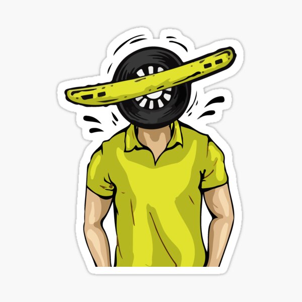 "the onewheel man - onewheel artwork " Sticker for Sale by QUEEN-WIVER ...