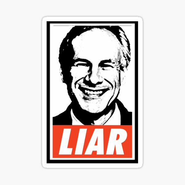 "Greg Abbott is a Liar. Obey style. " Sticker for Sale by TheEclectic16 ...