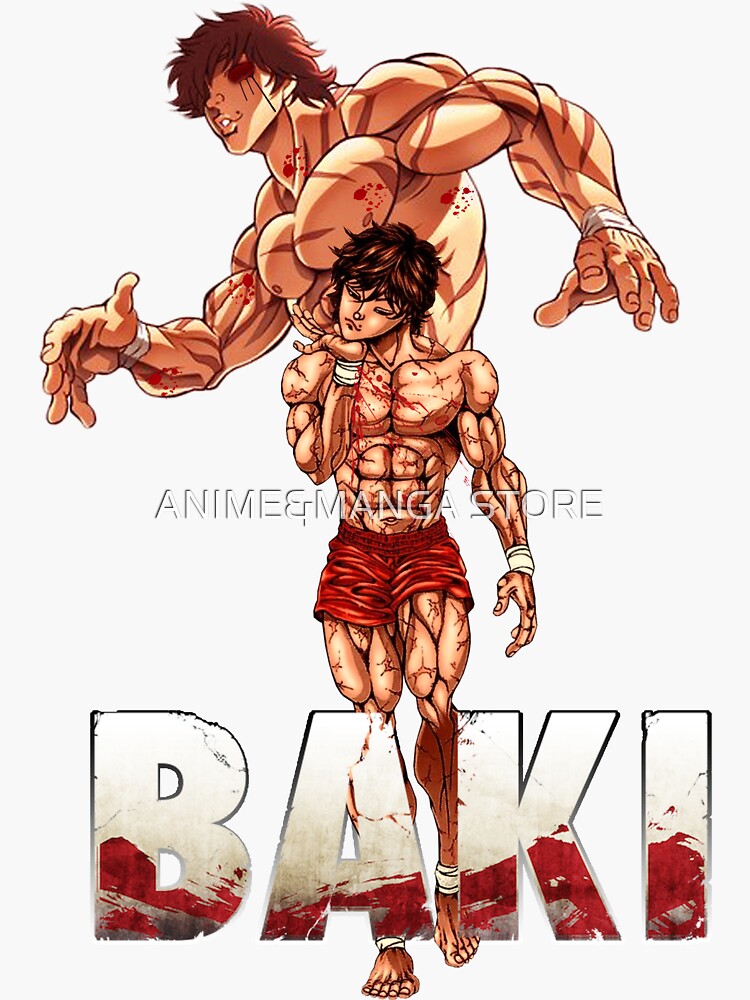 "BAKI" Sticker for Sale by Zinedinefl | Redbubble