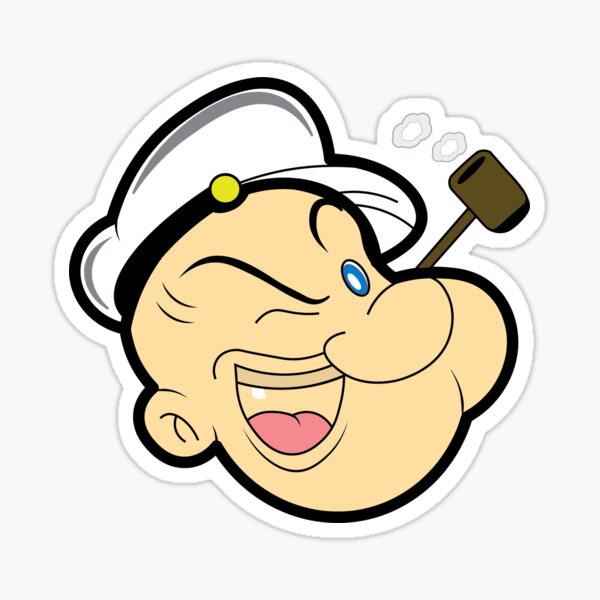 "Popeye" Sticker by mixtape80 | Redbubble