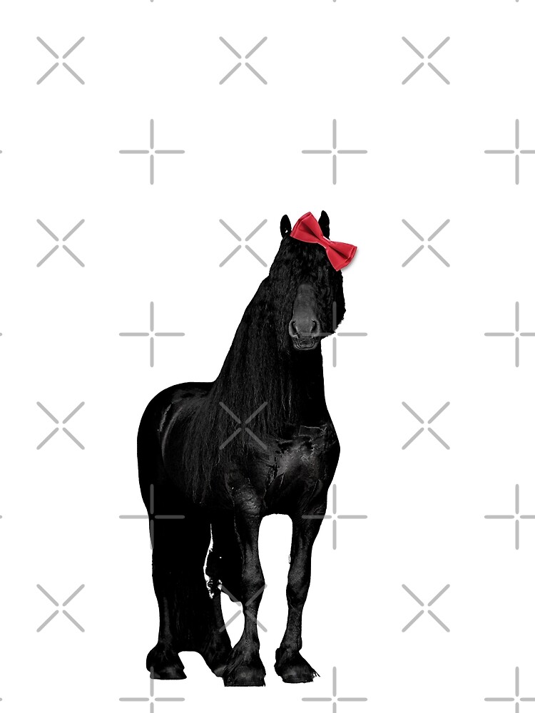 Poster « Oeuvre de cheval frison noir - Impressions d'animaux pour ...