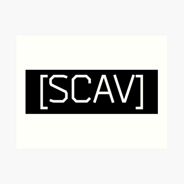 "[SCAV] - Escape From Tarkov Loading Screen Label" Art Print by ...