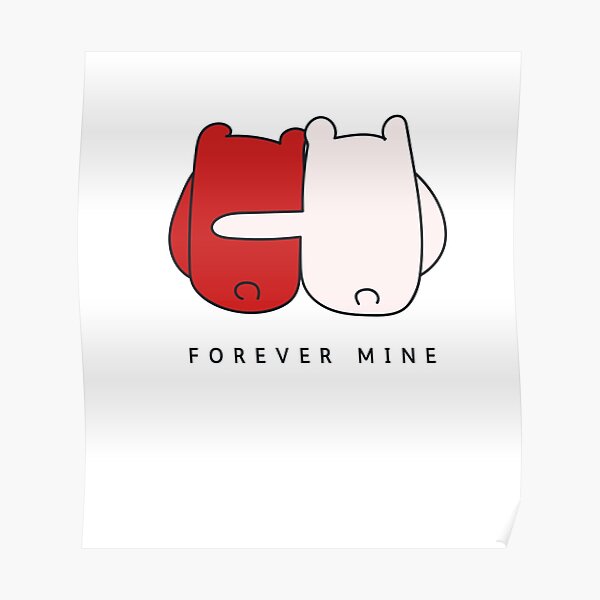 "Forever Mine Cute Couple NFT Art " Poster for Sale by Fify1 | Redbubble