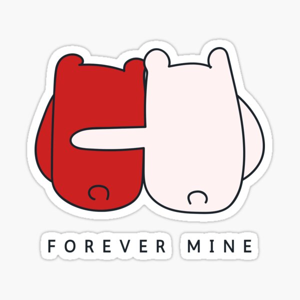 "Forever Mine Cute Couple NFT Art " Sticker by Fify1 | Redbubble