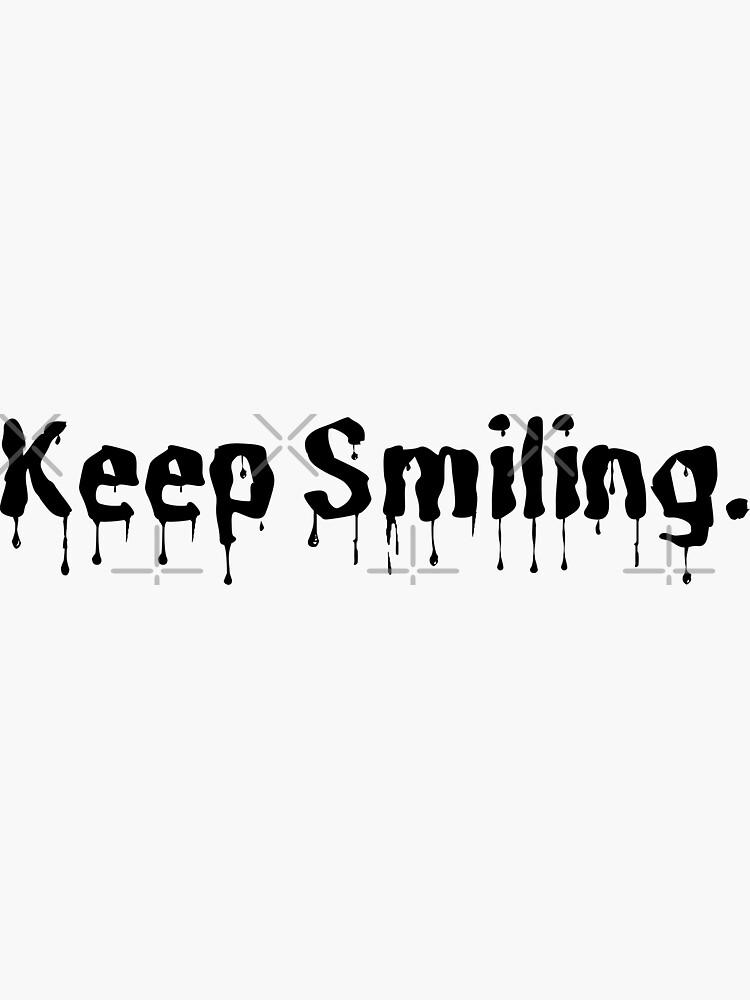 "Keep smiling Bendy and the ink machine" Sticker by Texterous | Redbubble