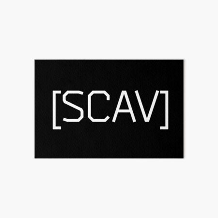 "[SCAV] - Escape From Tarkov Loading Screen Label" Art Board Print by ...