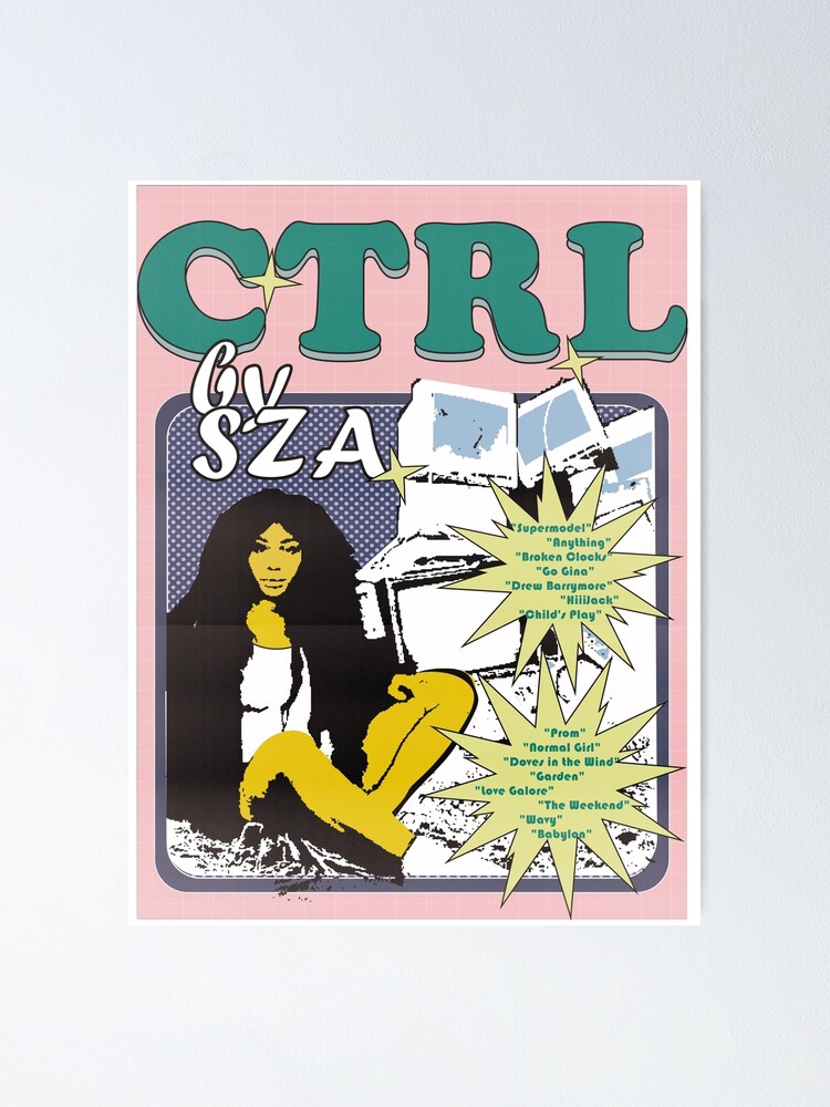 "Retro SZA Ctrl Poster" Poster for Sale by Adriestevez | Redbubble