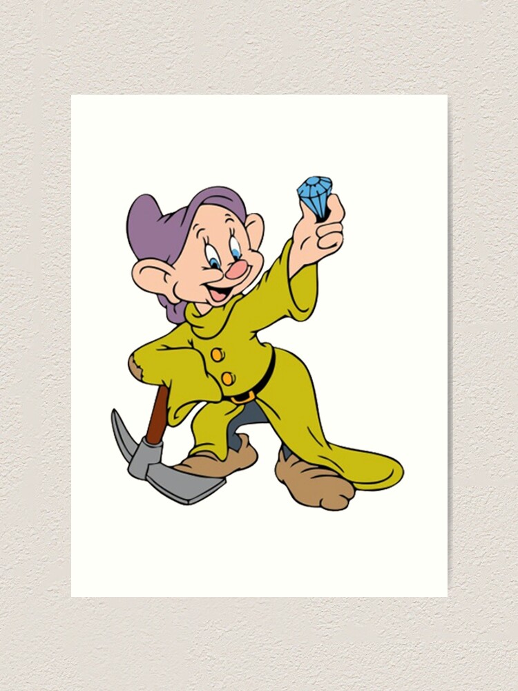 "Dopey Svg Snow White Svg Dwarf Dopey Svg Seven" Art Print for Sale by ...