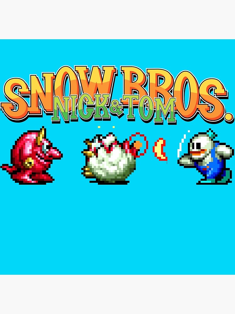 "RETRO ARCADE SNOW BROS - PIXEL ART - ILLUSTRATION" Poster by ...