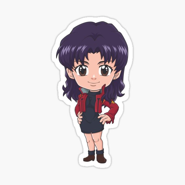 "NERV Major Misato" Sticker by TeeTowArgh | Redbubble