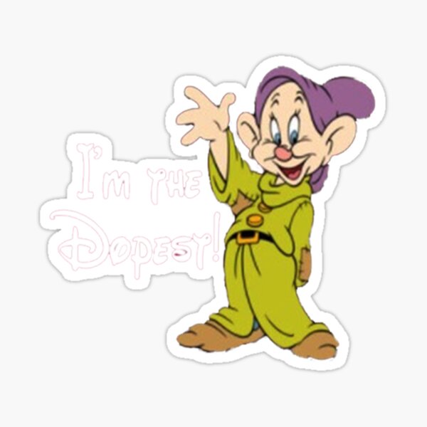 "Im the Dopey" Sticker by YasminBruce | Redbubble
