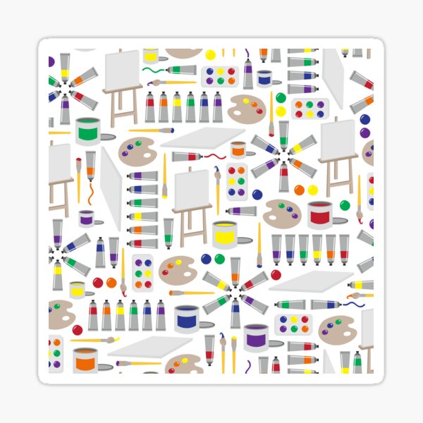 "An Artist's Palette" Sticker for Sale by robyriker | Redbubble