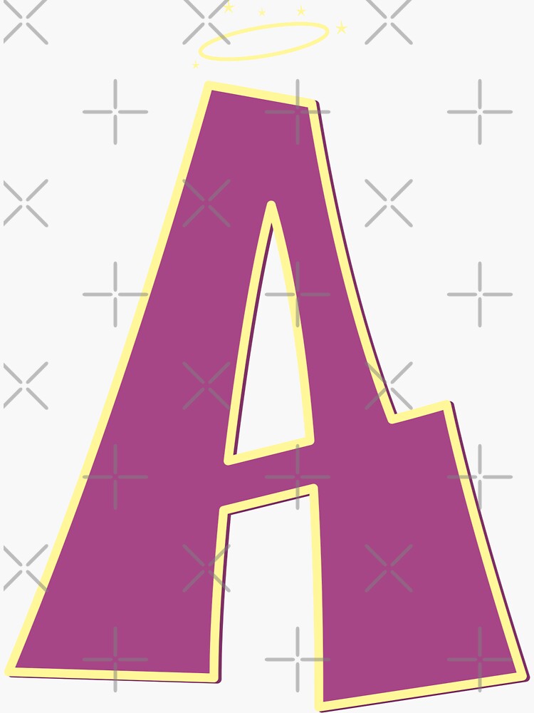 "Bratz styled letter a" Sticker for Sale by blueberrycafe | Redbubble