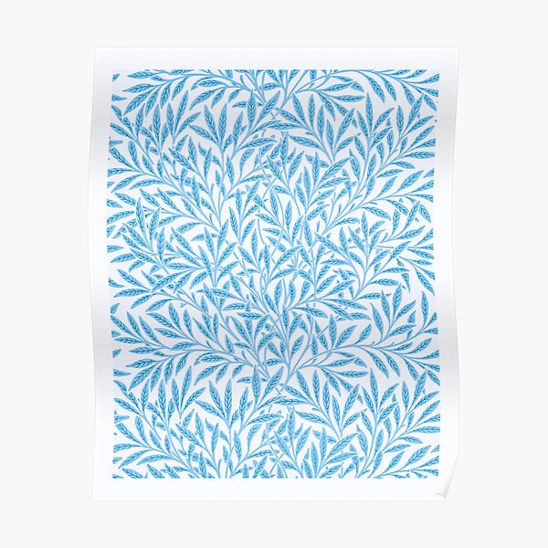 "William Morris Willow Pattern Blue (1874)." Poster for Sale by ...