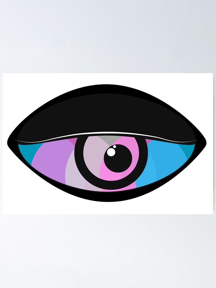 "Trans Pride Flag Eye" Poster for Sale by InclusiveColour | Redbubble
