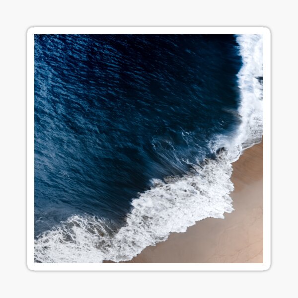 "Blue Ocean Waves" Sticker by Robert-design22 | Redbubble