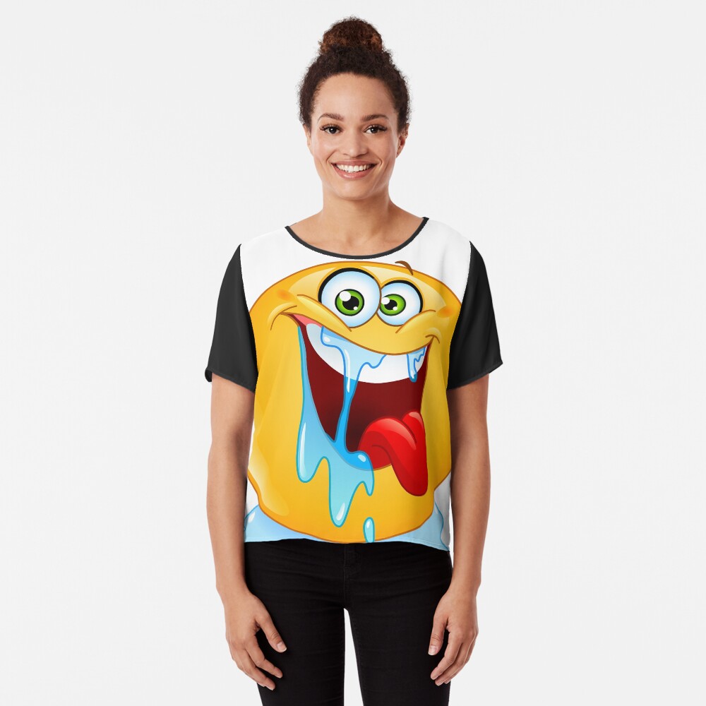 "Funny drooling emoji" Sticker for Sale by Dee Dee | Redbubble