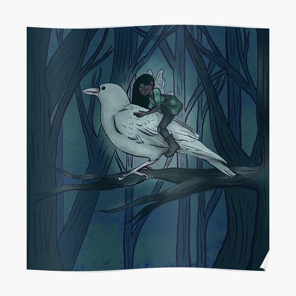 "The Fairy and the White Raven " Poster for Sale by MikaylaKB | Redbubble